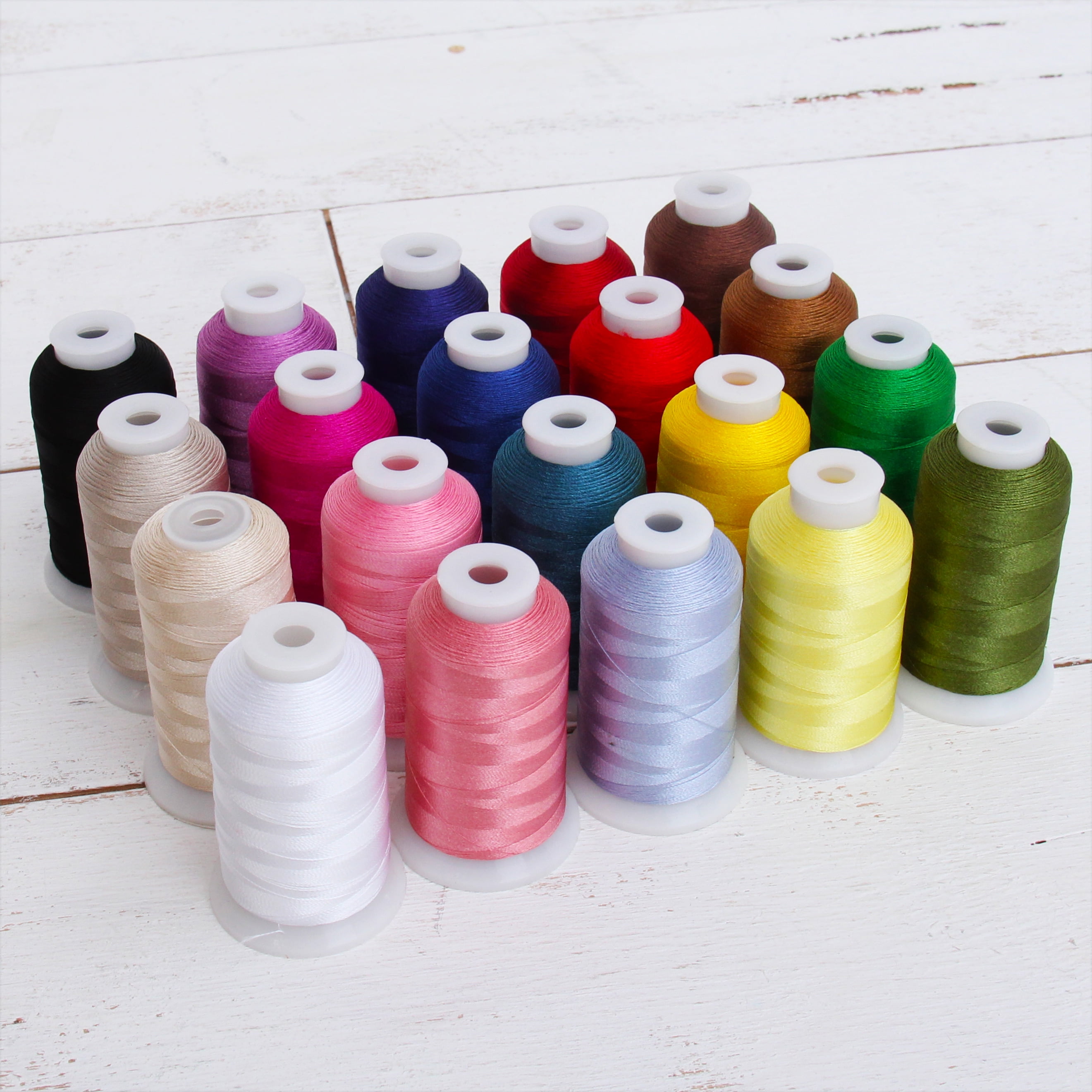 Beautiful 20 Cone Set of Rayon Embroidery Thread by Threadart ...