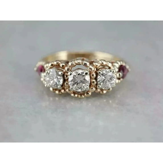 Beautiful 2Ct Round Cut Simulated Diamond Women's Wedding Engagement ...