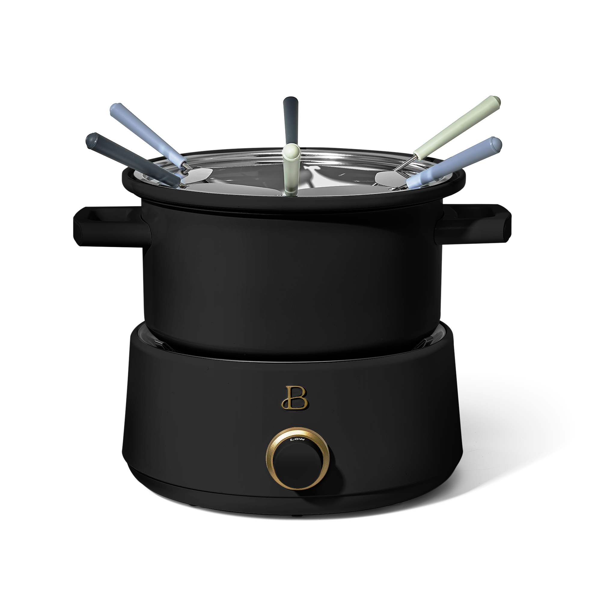Beautiful 3 Qt Electric Fondue Set with Bonus 2 qt Ceramic Pot, White ...