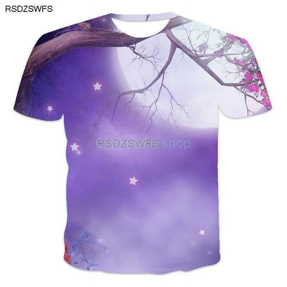 Beautiful 3D Three-dimensional Clothing Printing Men's Summer Oversized ...