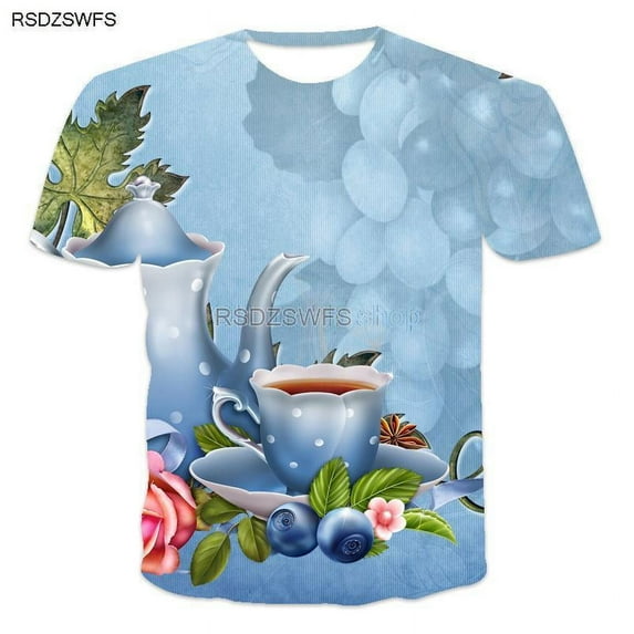 Beautiful 3D Three-dimensional Clothing Printing Men's Summer Oversized ...
