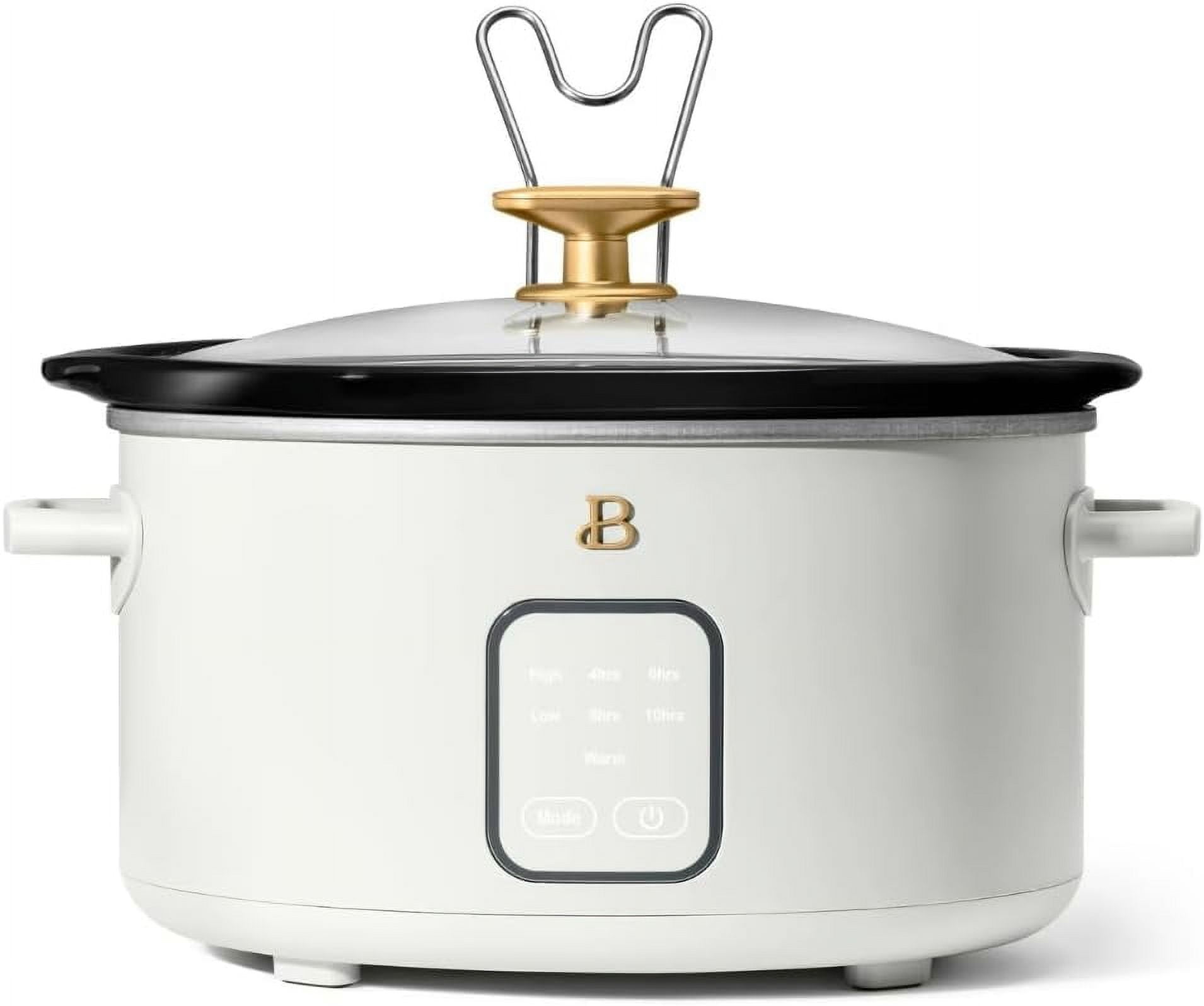 Beautiful 4-Quart Slow Cooker with Touch-Activated Display Programmable ...