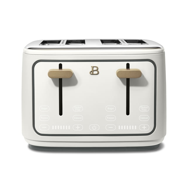 Beautiful 4-Slice Toaster with Touch-Activated Display, White Icing by ...
