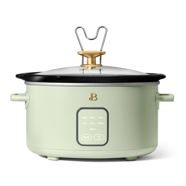 Beautiful 4Qt Slow Cooker with Touch-Activated Display, Sage Green by ...