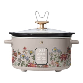 Beautiful 4Qt Slow Cooker with Touch-Activated Display, Black Sesame by ...