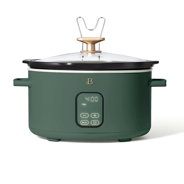 Beautiful 6 Qt Programmable Slow Cooker, Thyme Green by Drew Barrymore ...