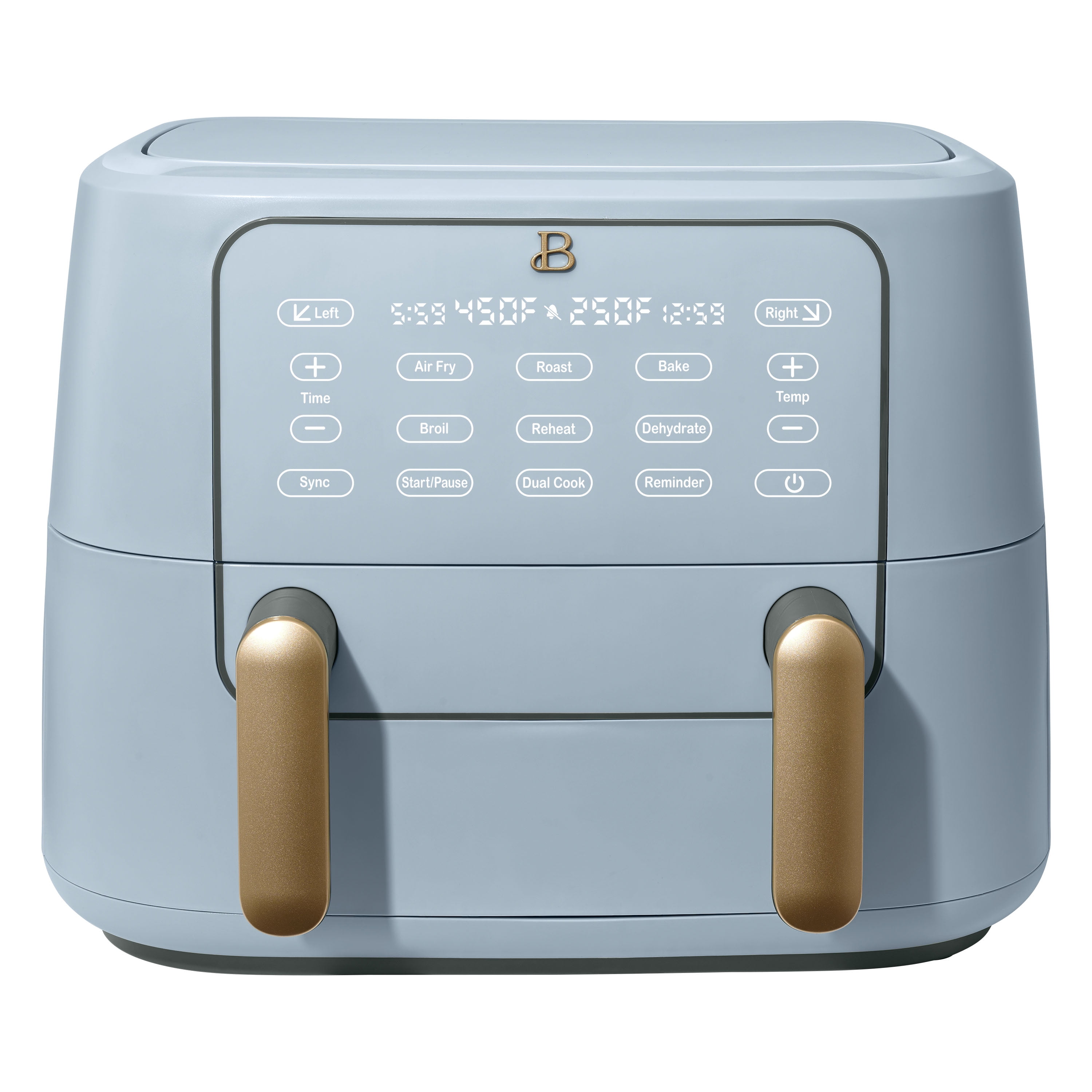 Beautiful 9 Qt TriZone Dual Basket Air Fryer, EverGood™ Ceramic ...