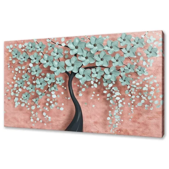 Beautiful Abstract Blooming Tree Wall Art Home Decor Vintage Gift ...