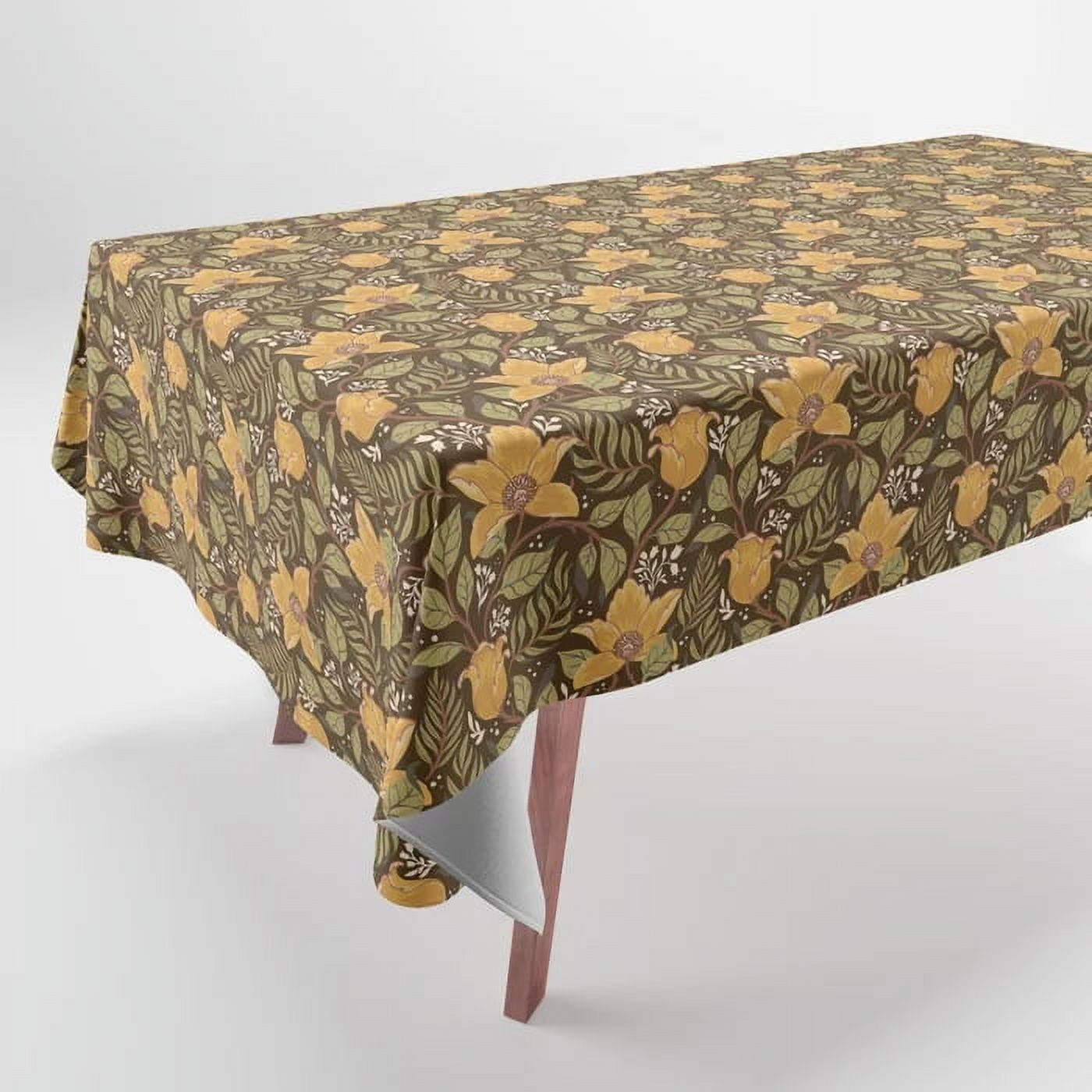 Beautiful Abstract Dense Flower Pattern Tablecloth Home ration ...