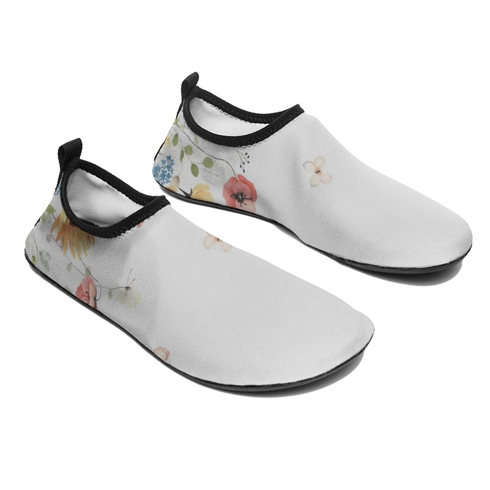 Beautiful Abstract Watercolor Painting of Colorful Flowers Water Shoes ...