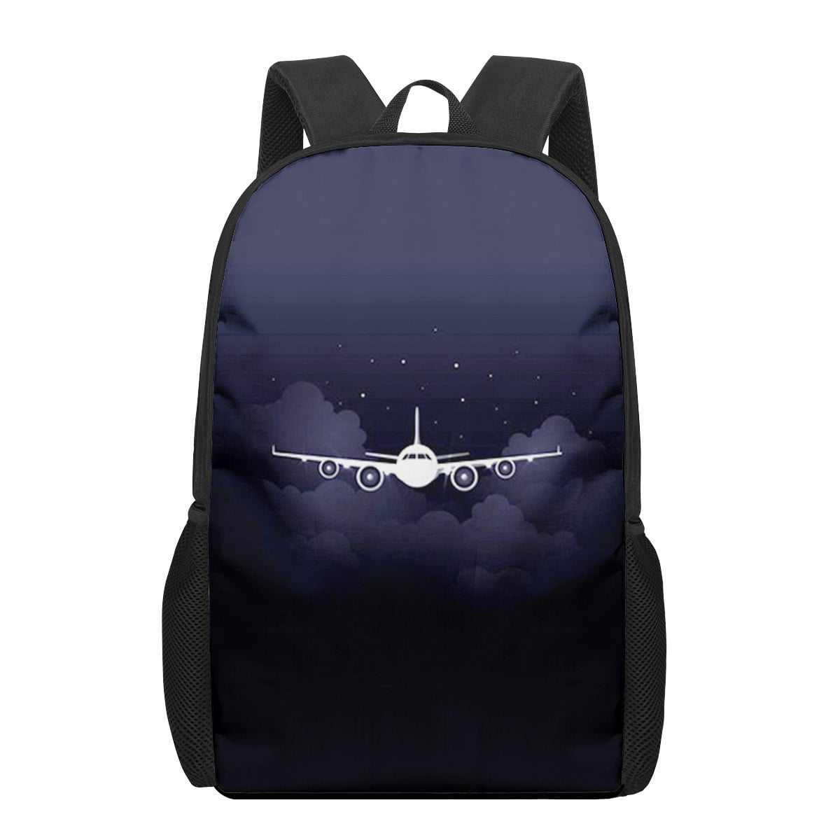 Beautiful Aircraft Sky Pattern Bags for Primary Students Backpacks s ...