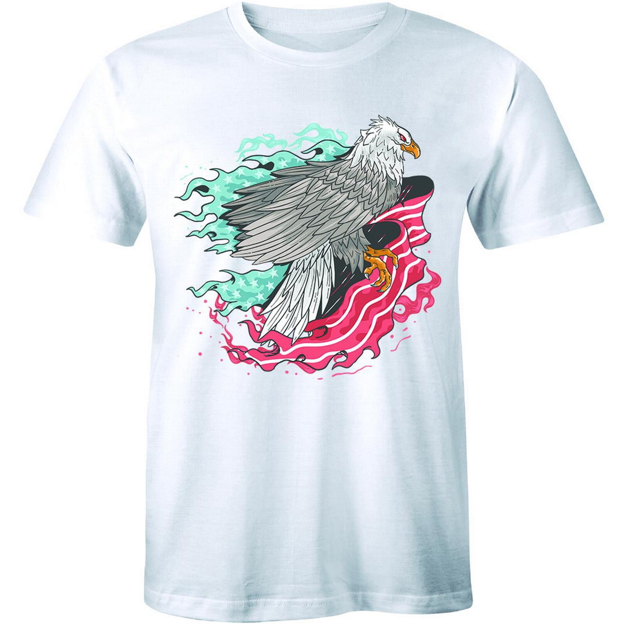 Beautiful American Bald Eagle With Red Eyes - Independence Shirt Men's ...