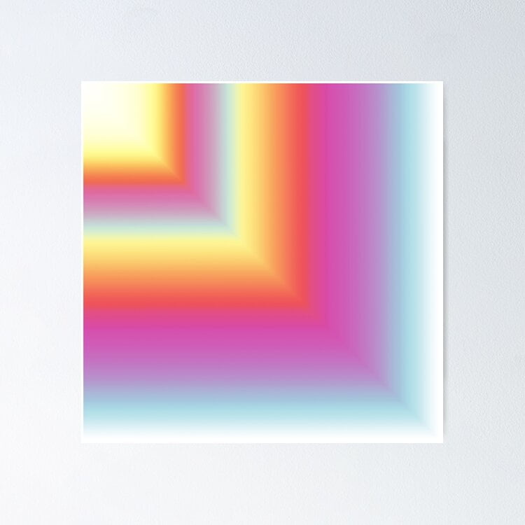 Beautiful And Colourful Abstract Background Poster- Unframed Poster ...