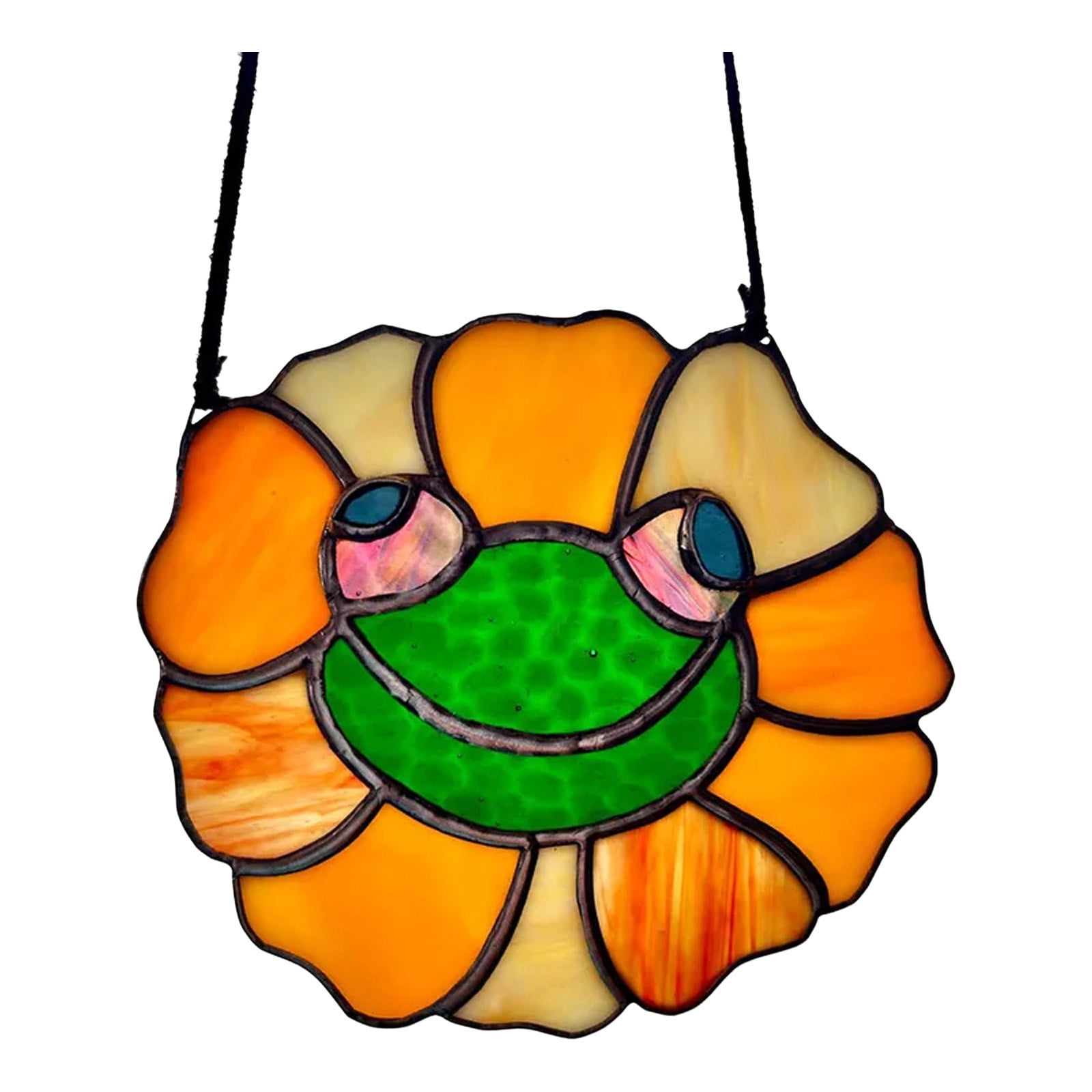 Beautiful And Interesting Happy Frog Flower Light Catcher Pendant Home ...