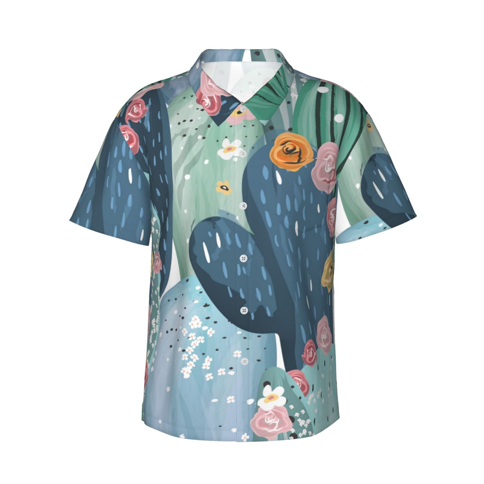 Beautiful And Soft Old Cactus Hawaiian Shirts For Men, Summer Short ...