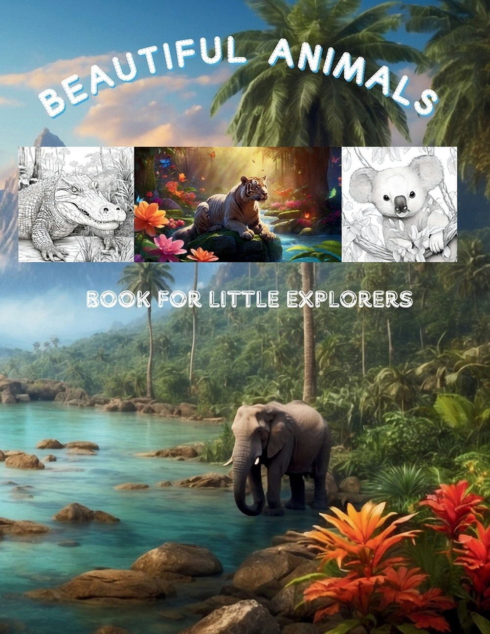 Beautiful Animals Book for Little Explorers: a book containing 50 ...