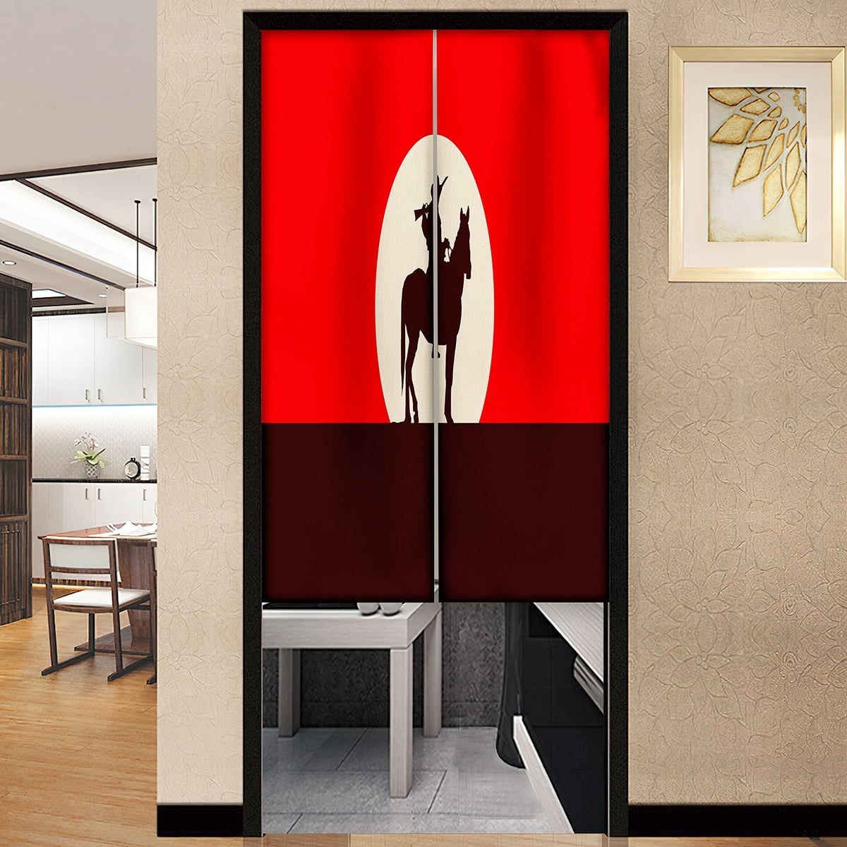 Beautiful Anime Samurai Door Curtain Japanese Household Kitchen Living ...