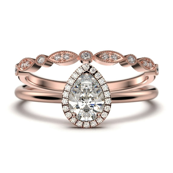 Beautiful Art Deco 1.75 Carat Pear Cut Affordable Diamond Moissanite ...