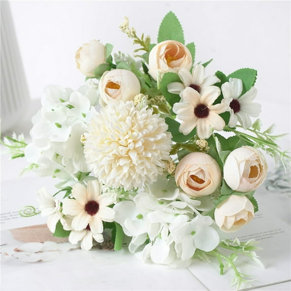 Beautiful Artificial Silk Fake Flowers, Wedding Valentine's Bouquet ...