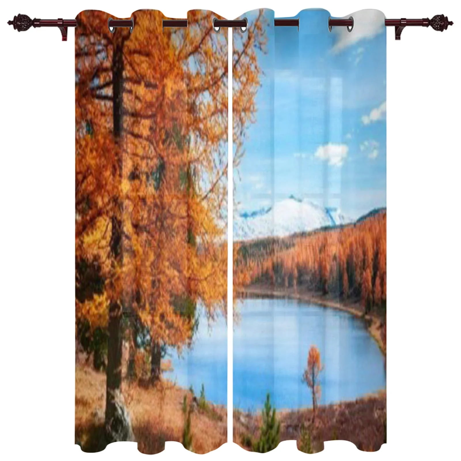 Beautiful Autumn Modern Window Curtains Drape For Kitchen Living Room ...