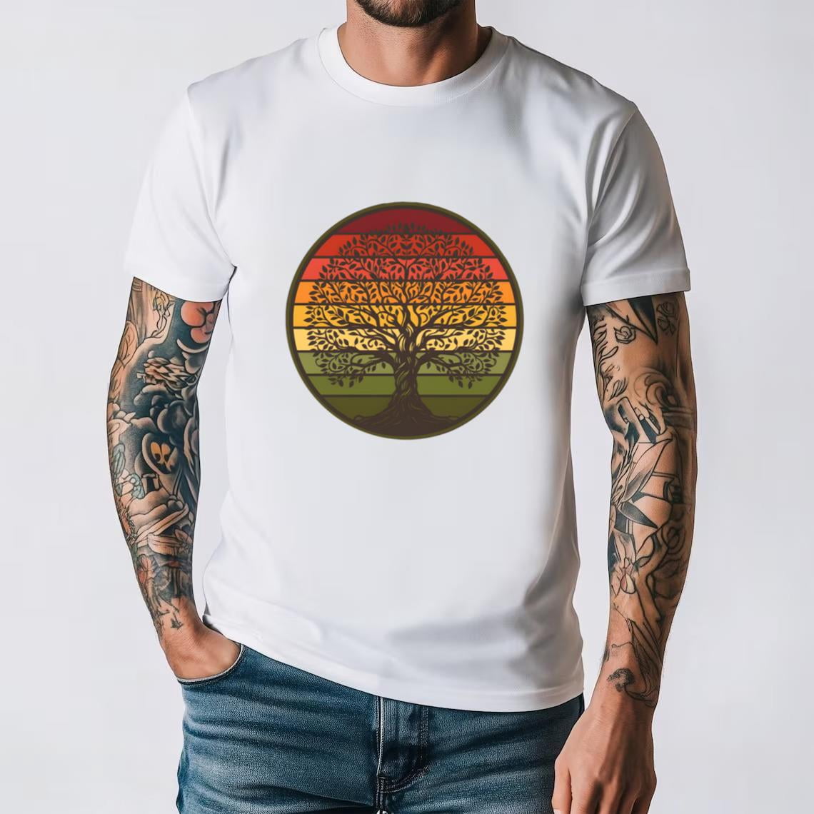 Beautiful Autumn Tree Of Life Fall Season Nature Leaves Plant Unisex T ...