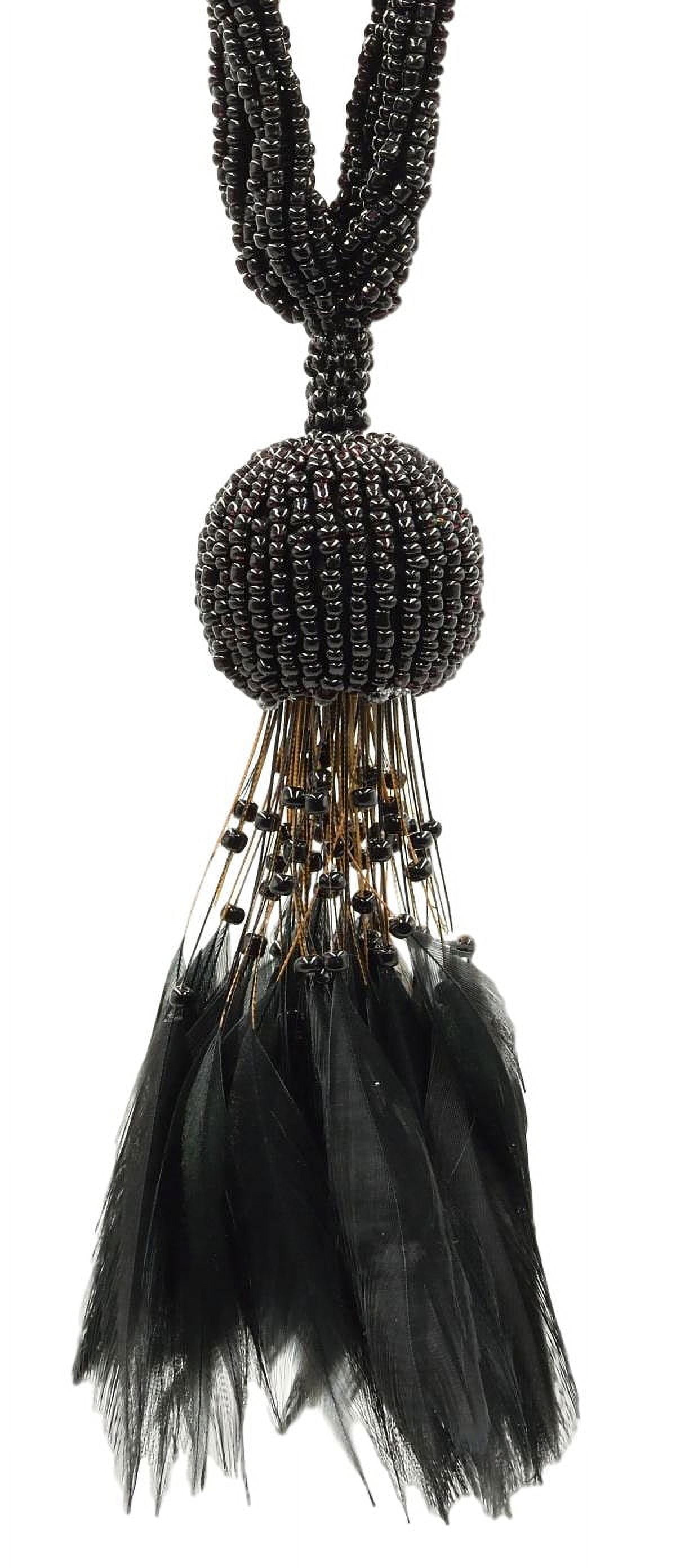 DECOPRO Beautiful Beaded Curtain Tassel Tieback Exquisitely Handcrafted ...