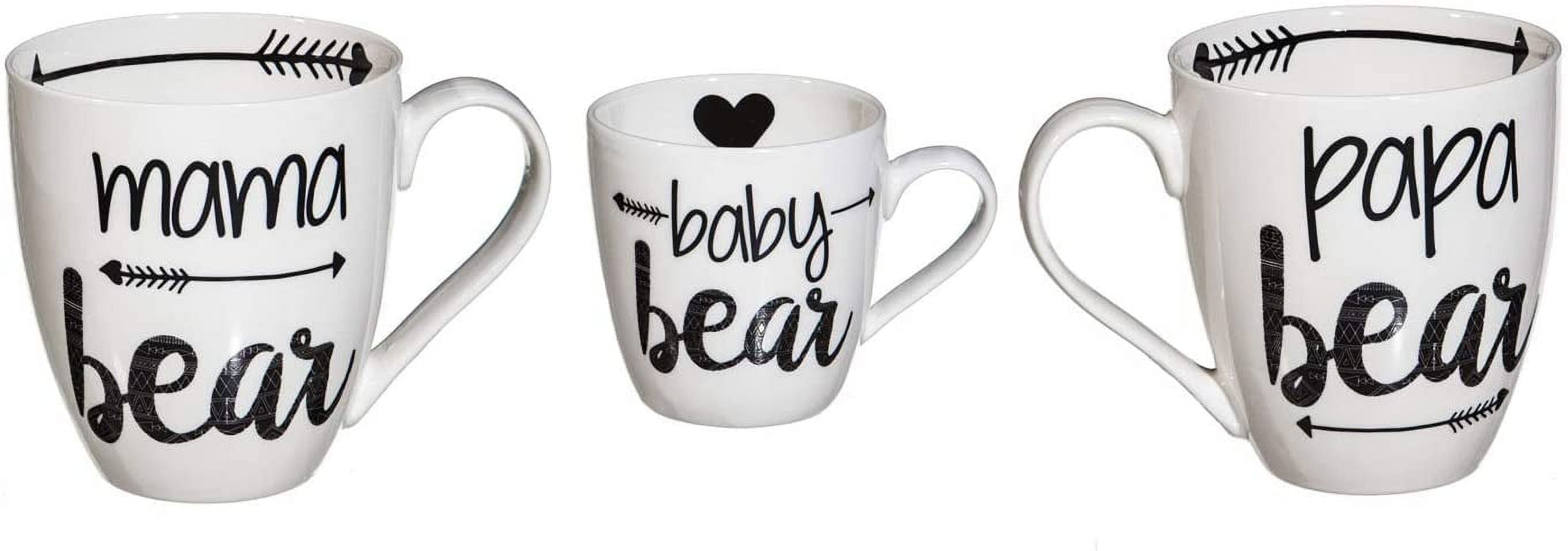 Beautiful Bear Family Ceramic Cup O' Java Cup Gift Set - 6 x 4 x 4 ...