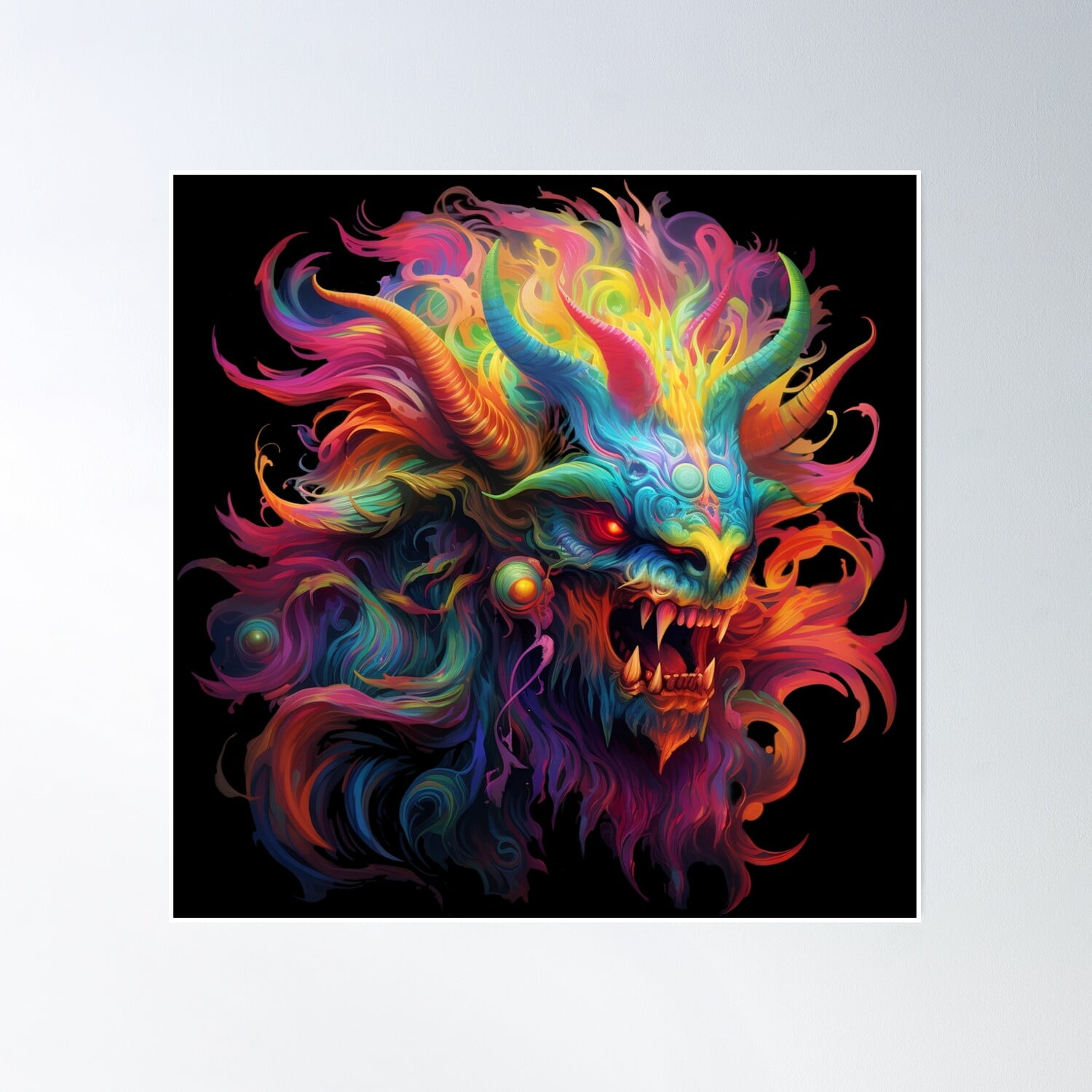 Beautiful Beasts Poster Wall Art, Modern Wall Decor, 24x24 UNFRAMED ...