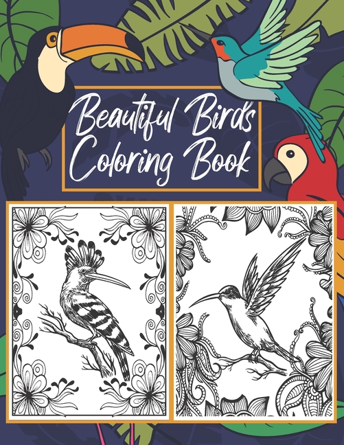 Beautiful Birds Coloring Book : Birds Coloring Pages for Kids And ...