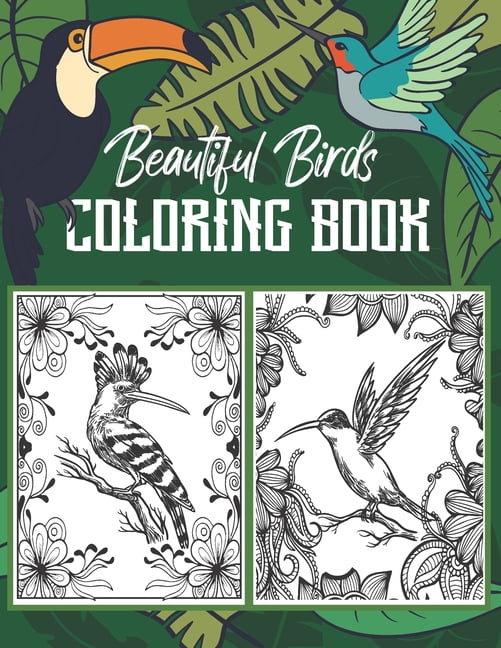 Beautiful Birds Coloring Book : Birds Coloring Pages for Kids And ...