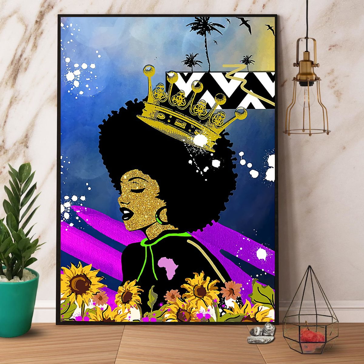 Beautiful Black Queen Paper Poster No Frame Matte Wall Art Decor 24 x ...