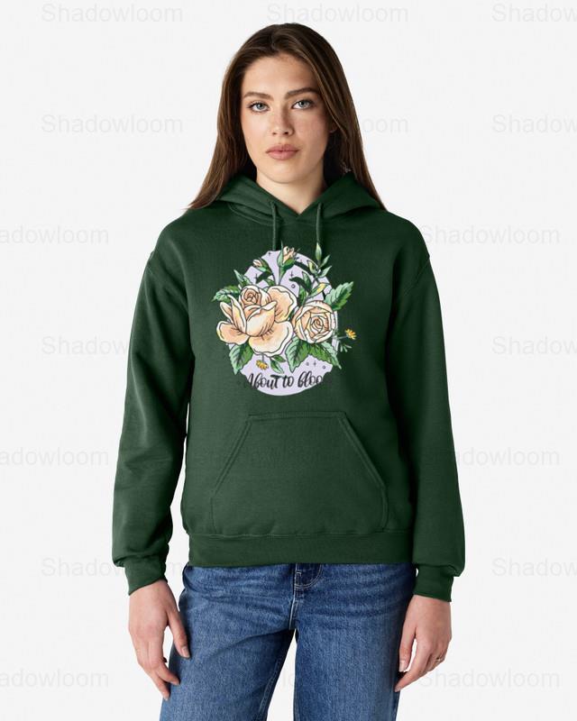 Beautiful Bloom Rose Bouquet Floral Graphic Hoodie Elegant Flower ...
