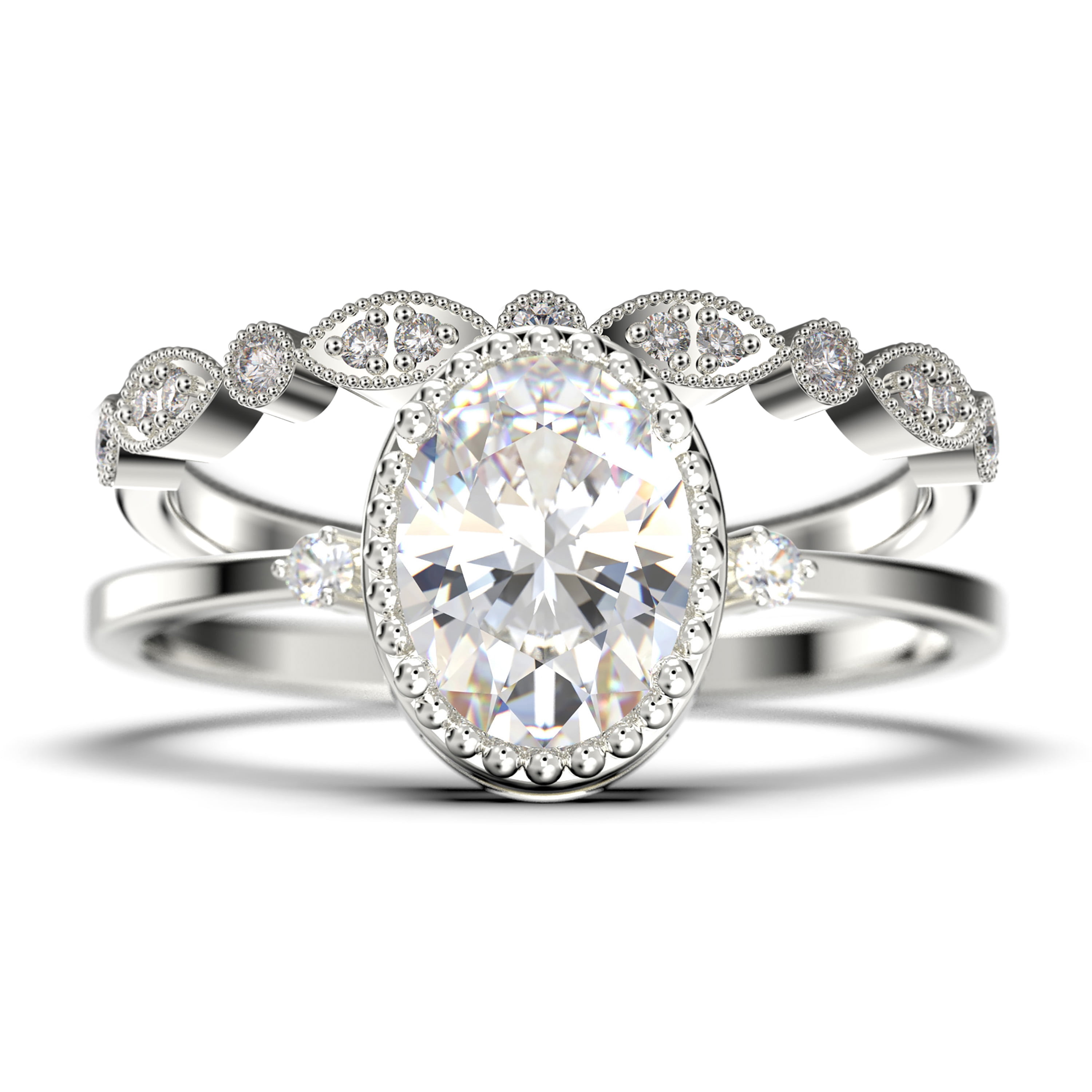 Beautiful Boho And hippie 1.85 Carat Oval Cut Diamond Moissanite ...