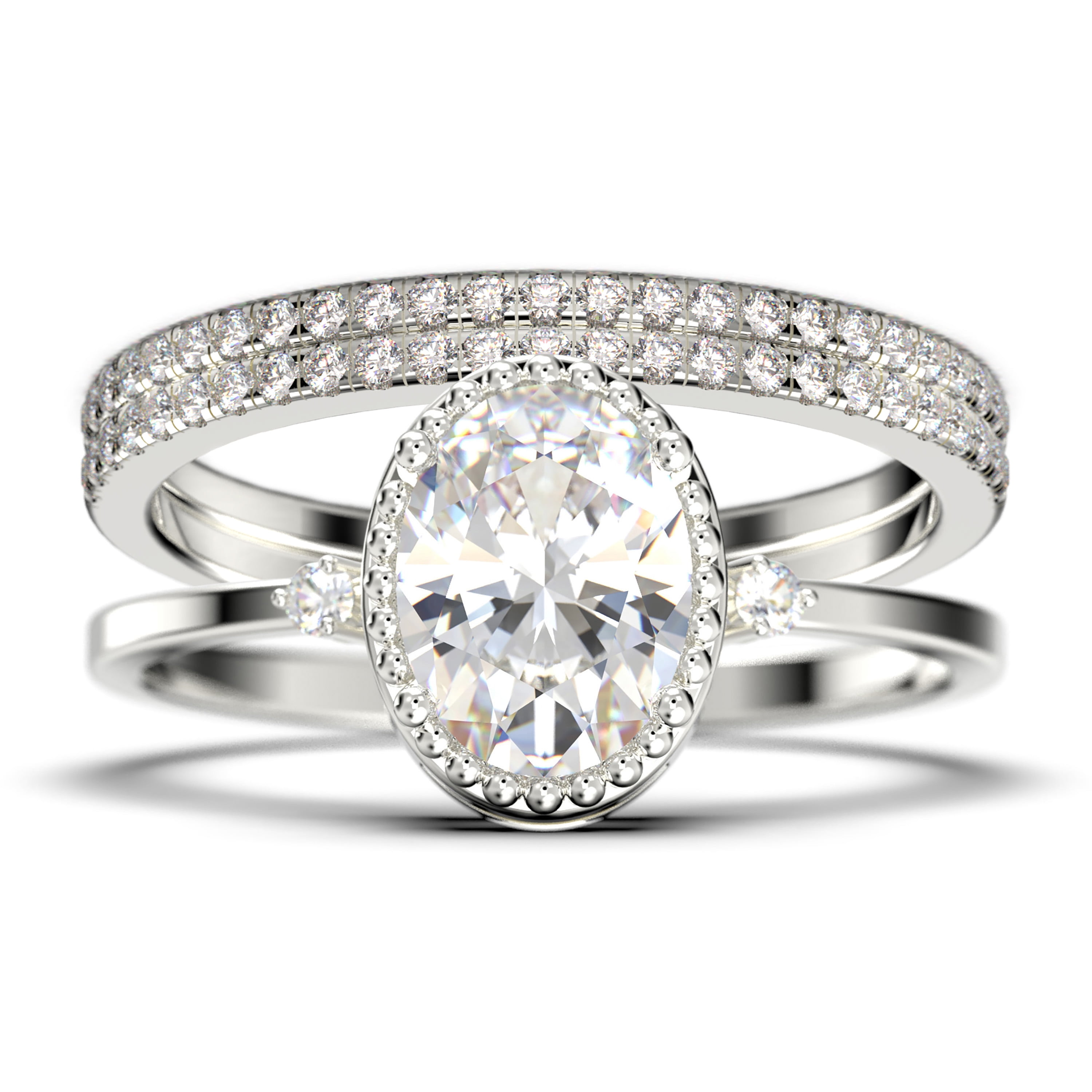 Beautiful Boho And hippie 2.35 Carat Oval Cut Diamond Moissanite ...