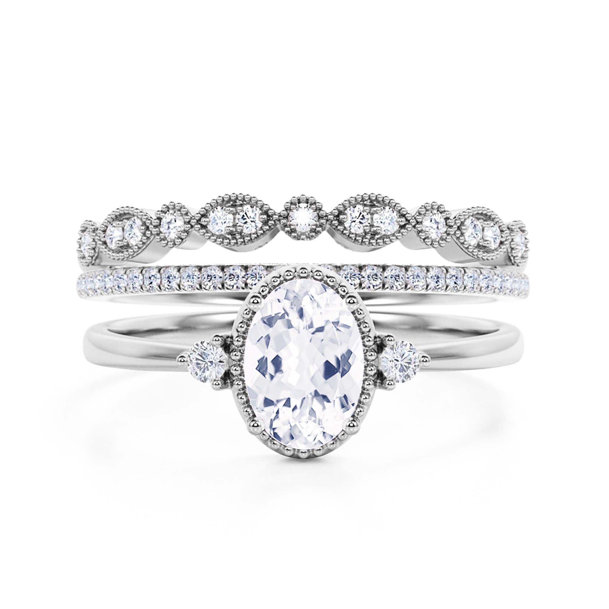 Beautiful Boho And hippie 2.35 Carat Oval Cut Diamond Moissanite ...