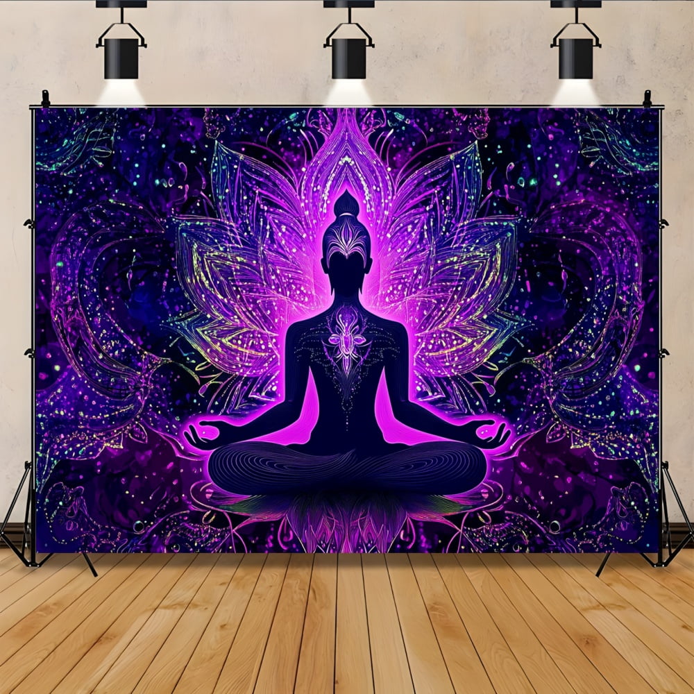 Beautiful Boho Mandala Rod Pocket Blackout Curtains – Yoga Meditation ...