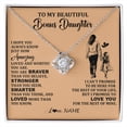 Beautiful Bonus Daughter Promise To Love You Necklace, White Love Knot ...