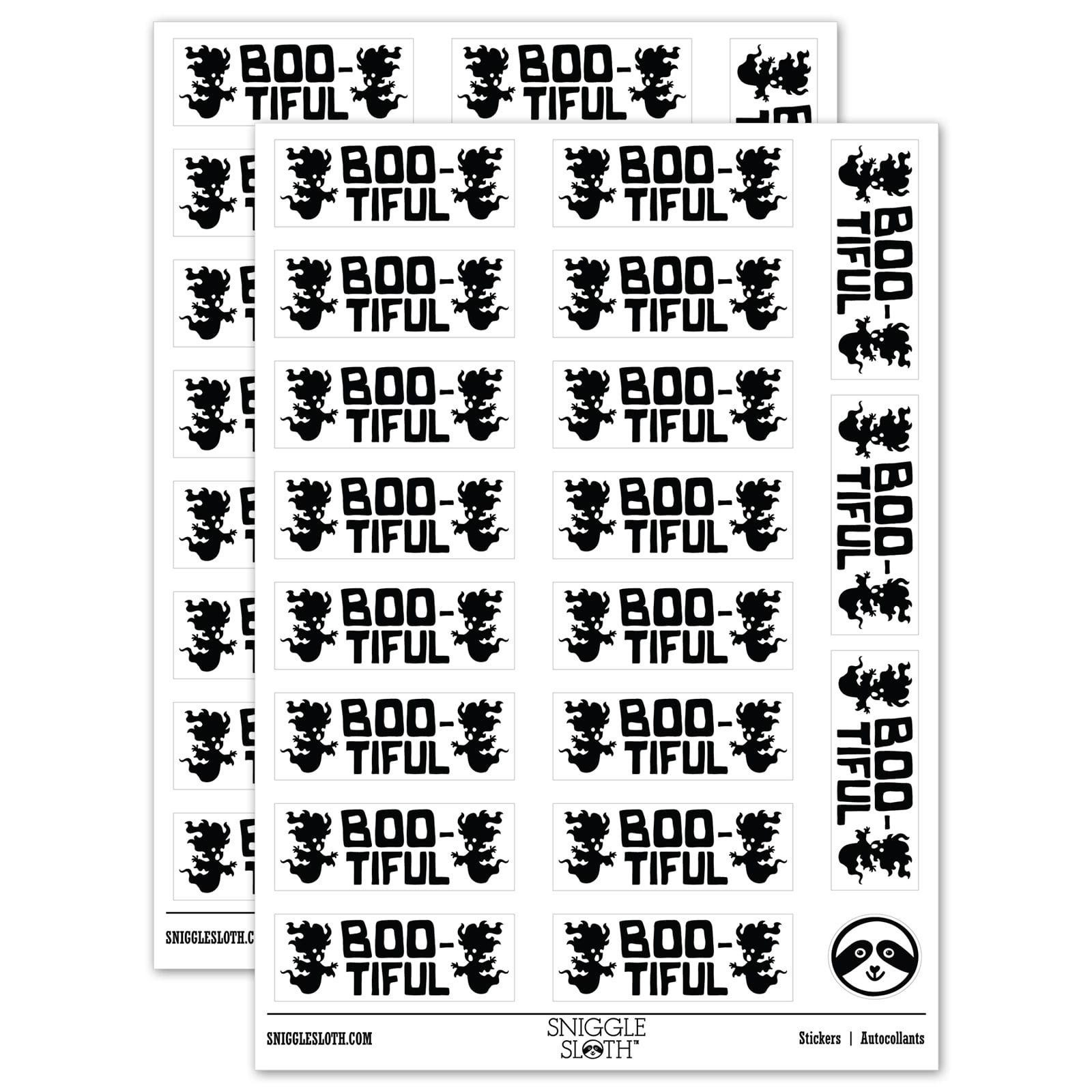 Beautiful Boo-tiful Ghosts Teacher Student School Sticker Set - White ...