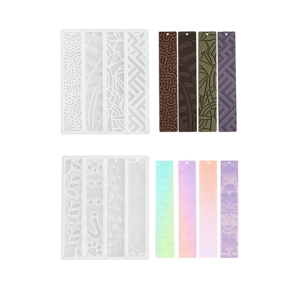 Beautiful Bookmarks Mould Unique Irregular Geometric Patterns Mold for ...
