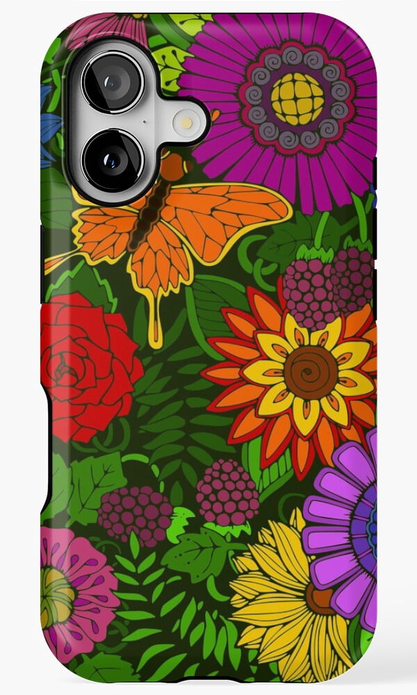 Beautiful Botanical Floral Garden Pattern Phone Case for iPhone 17 16 ...