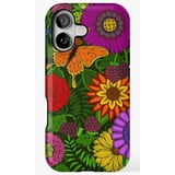Beautiful Botanical Floral Garden Pattern Phone Case for iPhone 17 16 ...