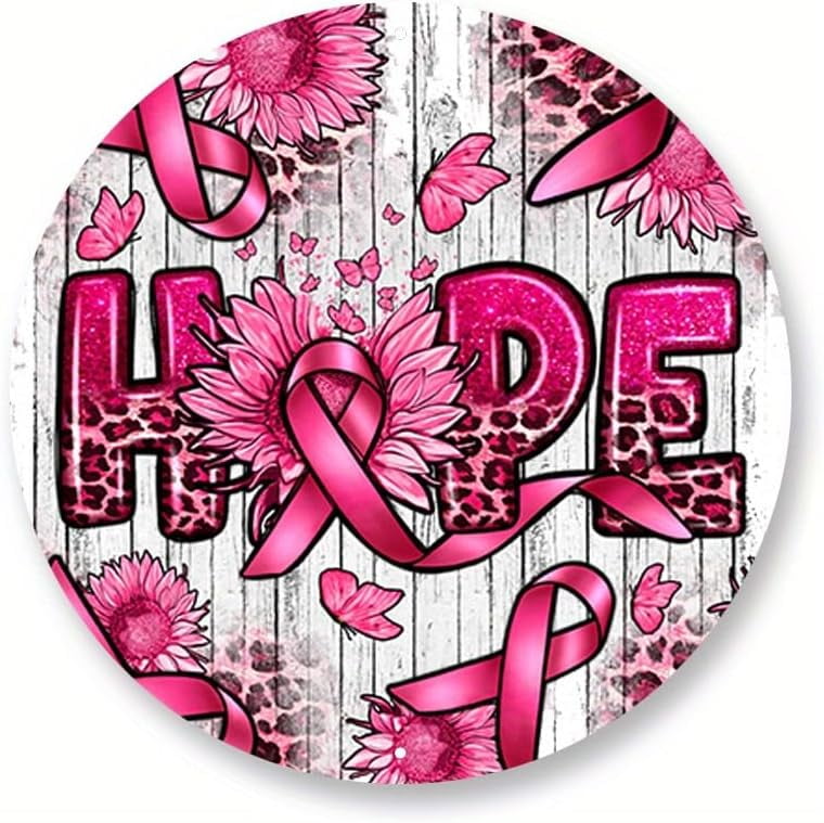 Beautiful Breast Cancer Awareness Ribbon Metal Tin Poster Are Wall ...