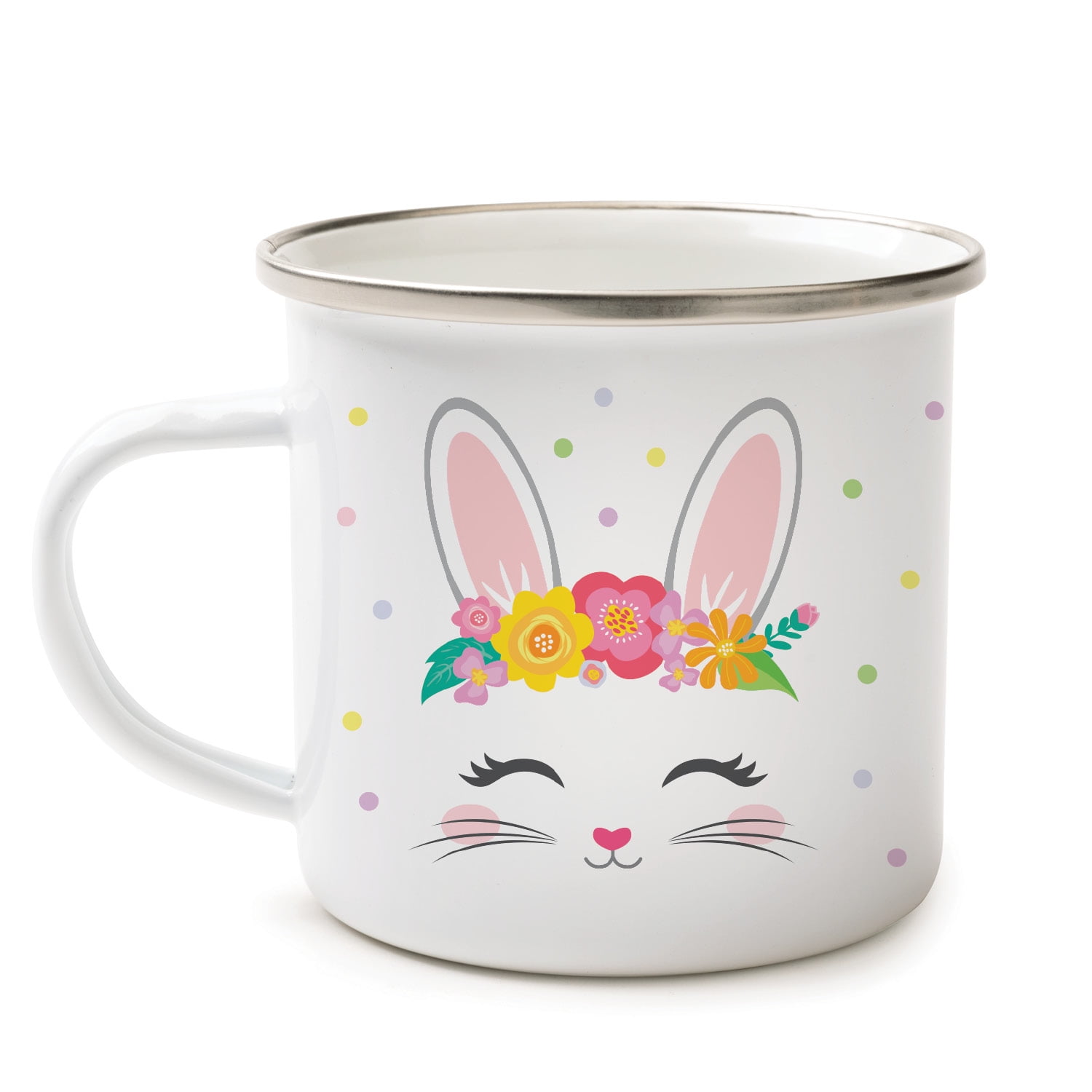 Beautiful Bunny Personalized Camp Mug - Walmart.com