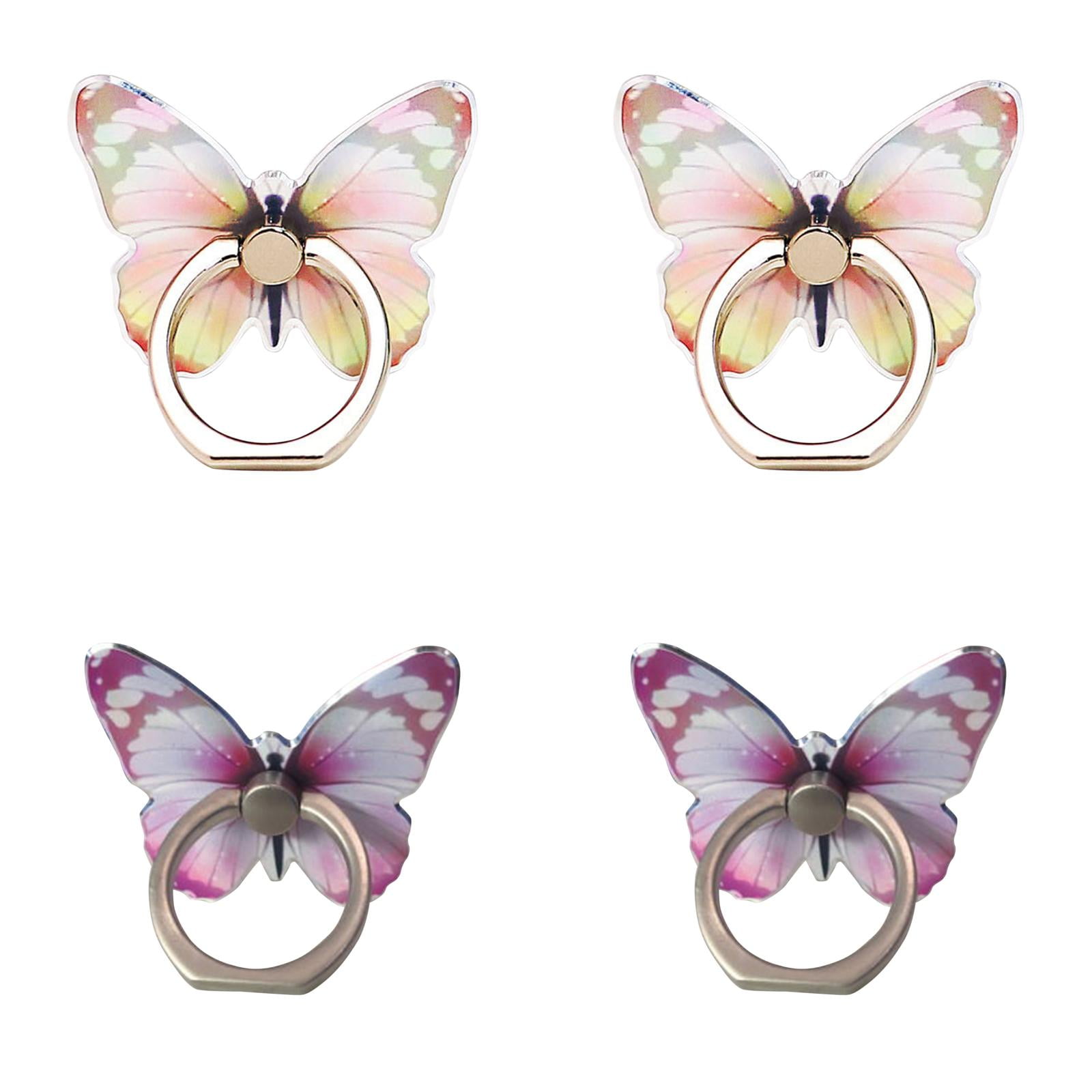 Beautiful Butterfly Mobile Phone Bracket 360°Rotation Phone Ring Holder ...