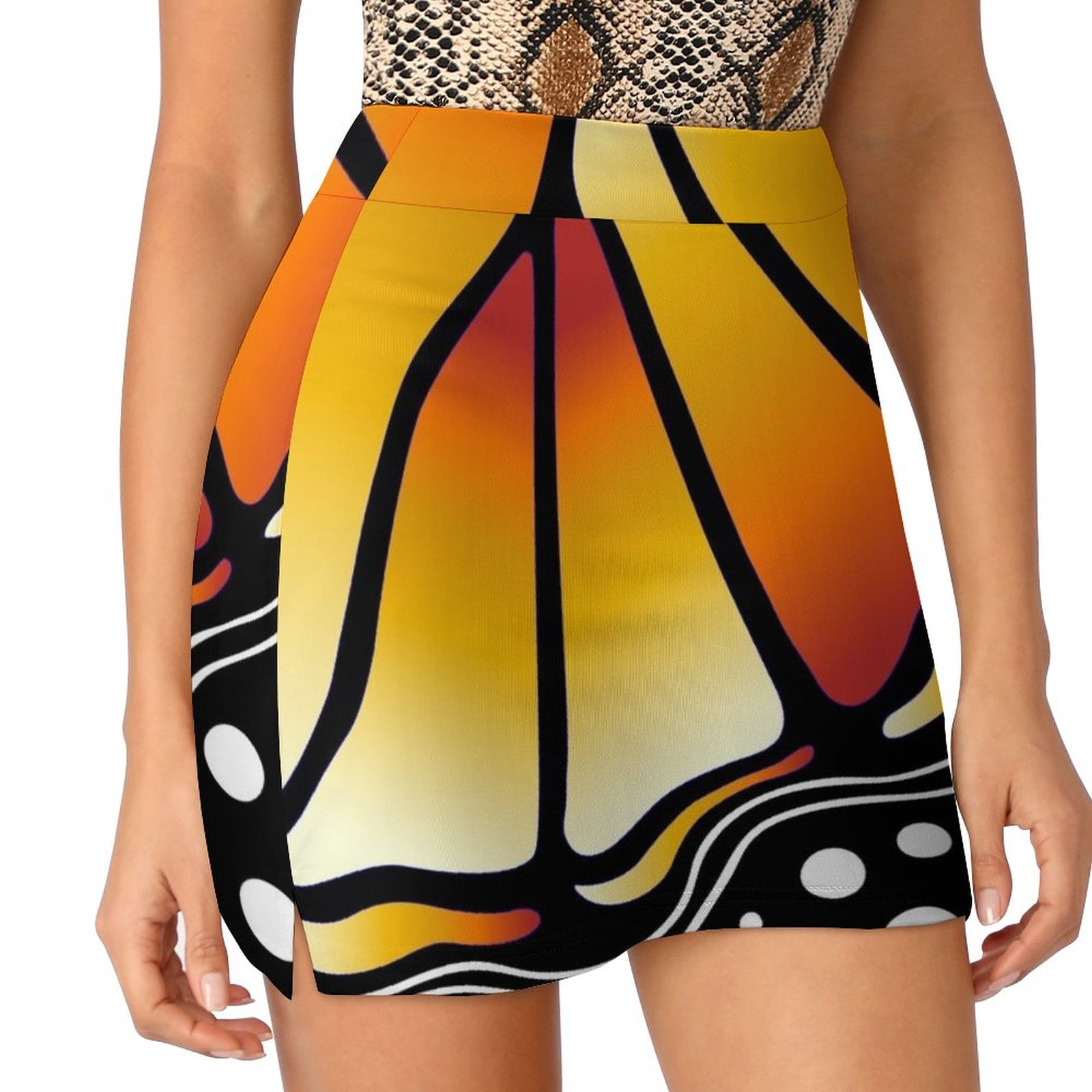 Beautiful Butterfly - Orange Light Proof Trouser Skirt rave outfits for ...