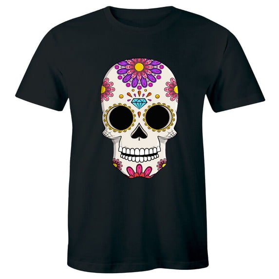 Beautiful Calavera Skull Head Idea Men's T-shirt Tee - Walmart.com