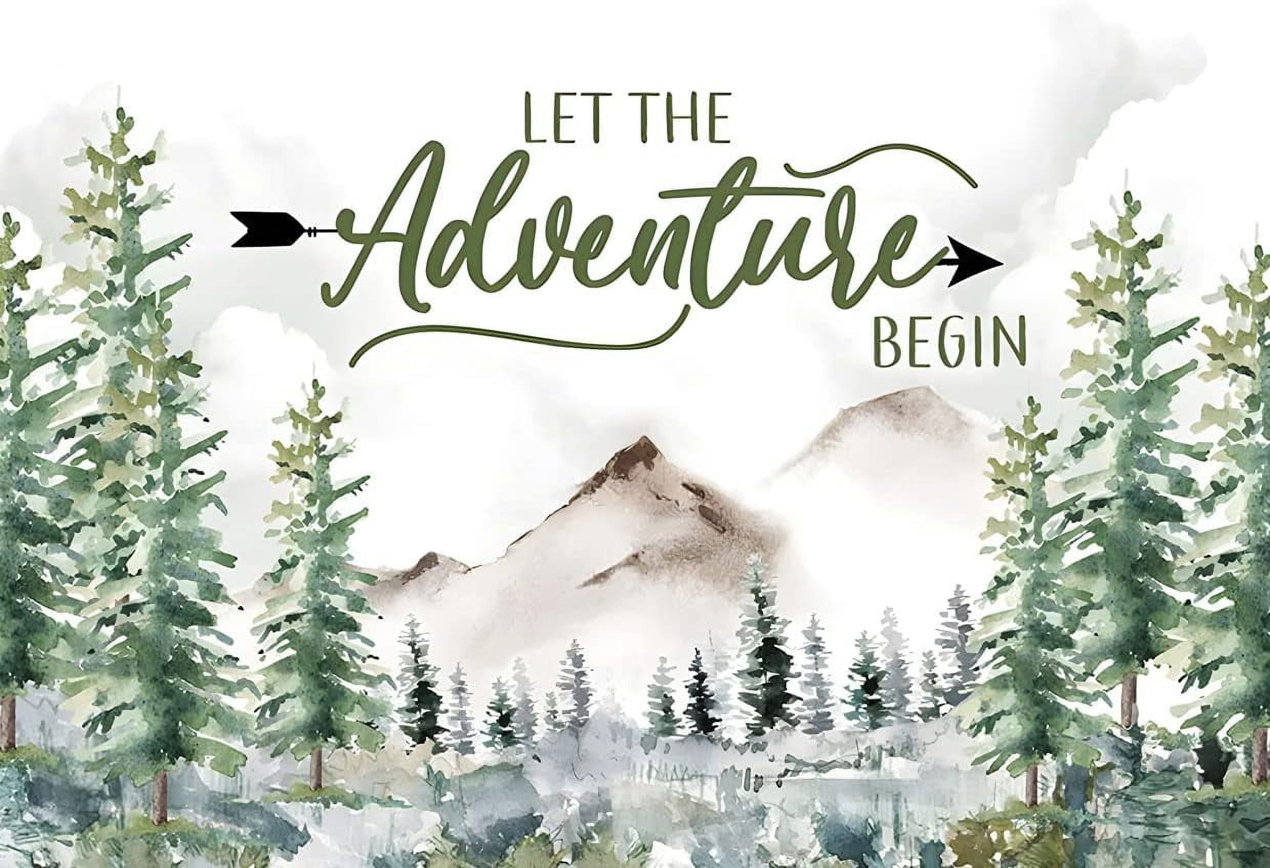 Beautiful Camp Backdrop Let The Adventure Begin Backdrop Woodland Baby ...