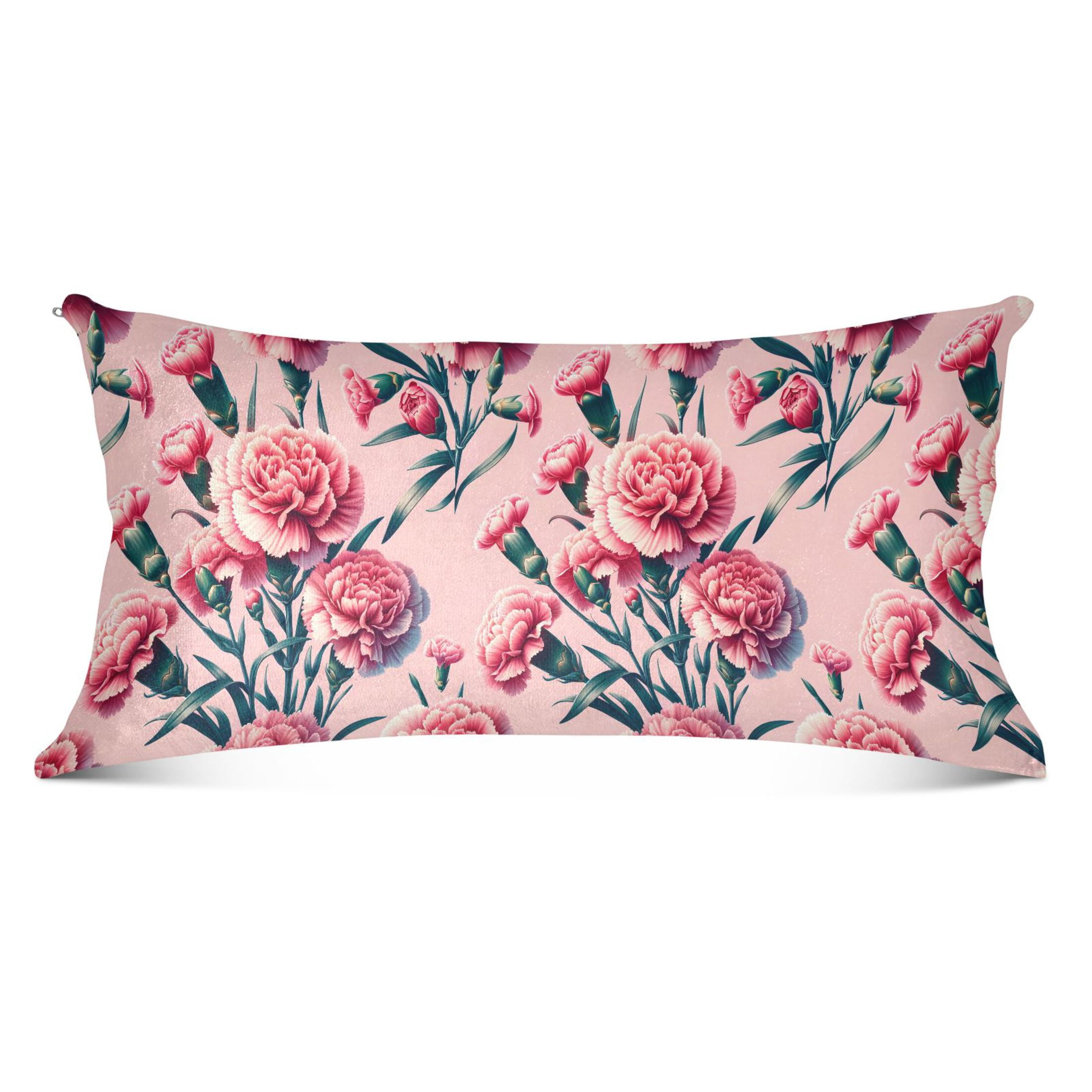 Beautiful Carnation Bouquet Plush Pillow Cases Body Size Ultra Soft ...