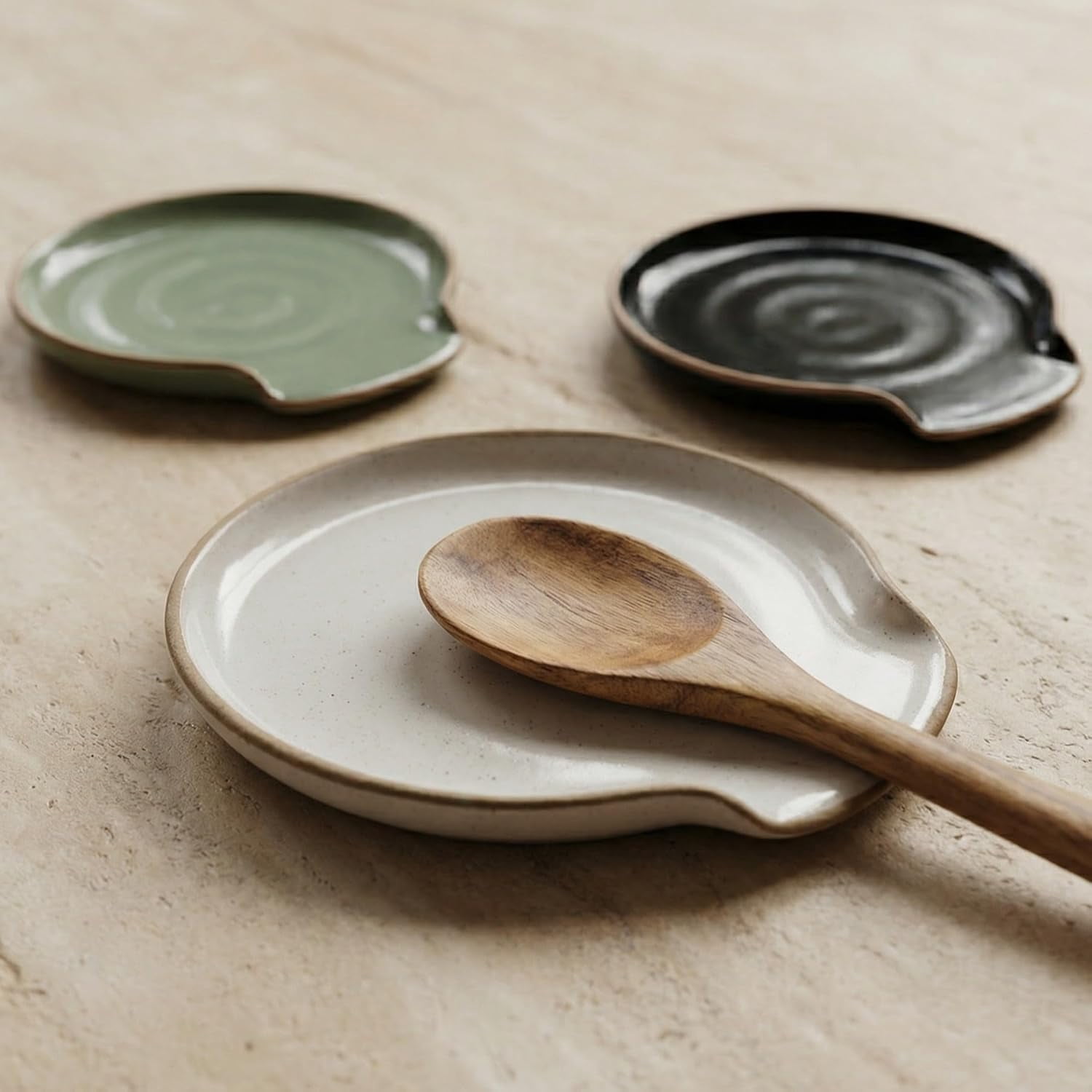 Beautiful Ceramic Spoon Rest for Stove Top - Perfectly Sized Spoon ...