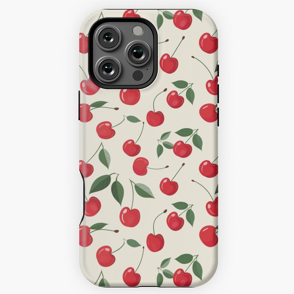 Beautiful Cherries Fruit Pattern Phone Case Compatible with iPhone 11 ...